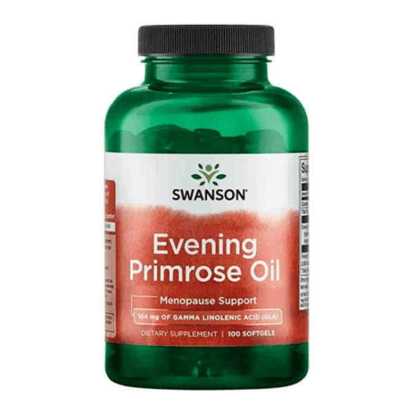 Evening Primrose Oil Aceite de onagra 104 mg 100 cápsulas blandas Swanson
